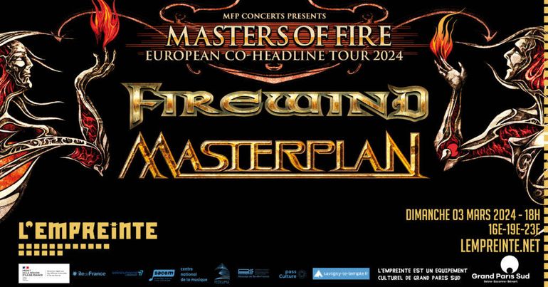 Agenda | Masters of Fire Tour : Firewind + Masterplan - Pozzo Live